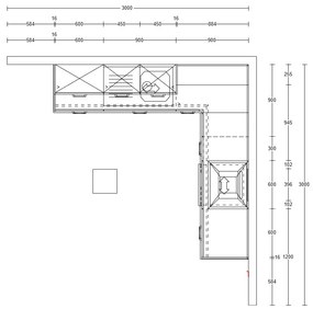 Sestava kuchyně České Budějovice-Lara/Maty-vystavený kus