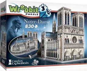 WREBBIT 3D puzzle Katedrála Notre-Dame / 830 dílků / od 14 let