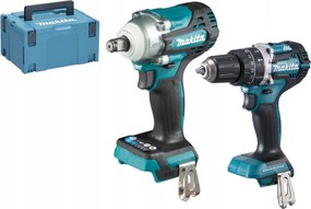 Makita DLX2359ZX1 Kombo Set 18V DTW300 DHP484 Body