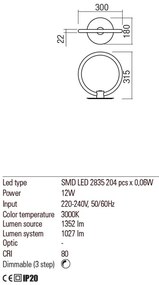 Redo Stolní LED lampa Spell Barva: Bílá