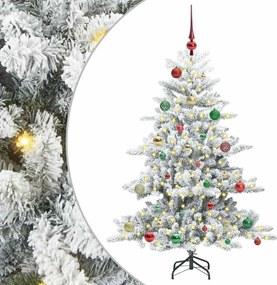 Umělý Skládací Vánoční Strom s stojanem Bílá 150 cm PVC a ocel 3397713