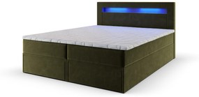 MSL Kontinentální čalouněná postel LINDOS (160 x 200 cm) Barva látky: MONOLITH 38