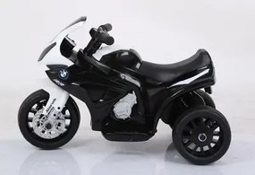 Eljet Dětská elektrická trojkolka BMW S1000 RR černá / 25 W / Rychlost