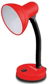 Stolní lampa na 1 žárovku E27, červená