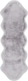 XXXLutz UMĚLÁ KOŽEŠINA, 60/180 cm, modrá, šedá - Online Only koberce & rohožky - 005937001201