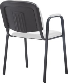 Konferenční židle Ken PRO umělá kůže – bílá