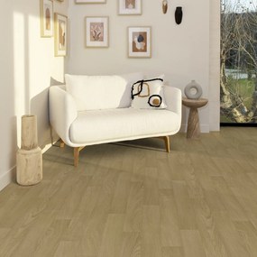 PVC podlaha - lino AladinTex Ultra 0636 Esterel blond, na mieru, šíře 4m, hnedá, filc, chodba / predsieň, Gerflor