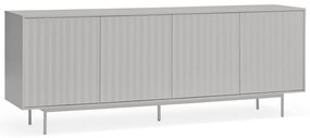 Šedá nízká komoda 211x80 cm Sierra – Teulat