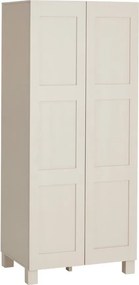 Šedobéžová závěsná šatní skříň z MDF 80x190x61 cm Ben – Ellos Home