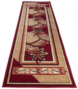 Kusový koberec PP Foglio červený atyp 80x200cm