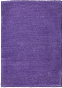 Asra, Ručně všívaný kusový koberec Asra wool fialová, 60x110, fialová, ložnice