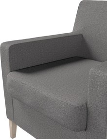 Potah na křeslo IKEA Karlstad barva šedá látka pletený vzor