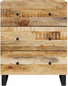 Příborníky 2 ks 60 x 33 x 75 cm hrubé mangovníkové dřevo 3143635