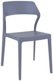 Plastová židle SNOW, dark grey
