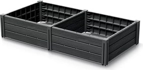 Vyvýšený záhon BASE PLANT, 61x61x46cm, antracitová Prosperplast