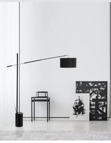 Retro stojací lampa Traccia 195 černé