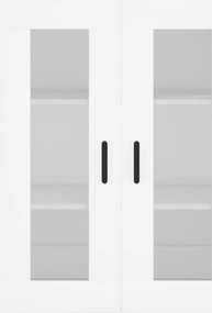 vidaXL Skříň highboard 69,5 x 34 x 180 cm kompozitní dřevo [3198281] Barva: Černá