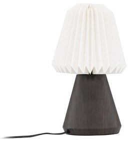 Stolní lampa Fjällen, ořechová barva, ⌀20