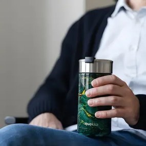 Quokka Boost Coffee Tumbler 400ml Greenstone / Termohrnek se sítkem /
