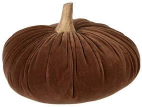 Hnědá textilní dekorace dýně Pumpkin XXL - Ø 25*16 cm