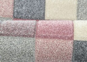 Koberce Breno Kusový koberec PORTLAND 1923/RT41, Růžová, Vícebarevné, 160 x 235 cm