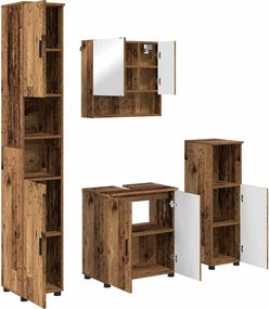 Sada koupelnového nábytku 4 ks Staré dřevo 61 x 35 x 64 cm 3392971