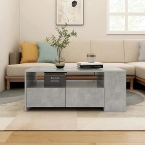 vidaXL Konferenční stolek 102x55x42 cm kompozitní dřevo [810918] Barva: Betonová šedá