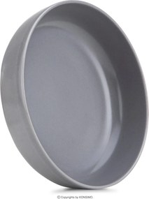 Jídelní sada talířů pro 6 osob VICTO 24 ks bílá/šedá/černá III