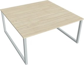 Kancelářský pracovní stůl Hobis USDO 1600, bílá RAL 9016, deskabuk