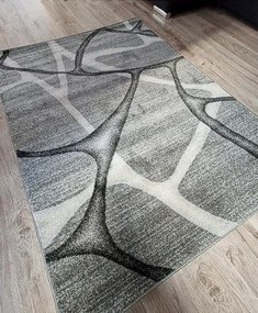 HU Šedý abstraktní koberec Rio 815A-D.grey-L.grey Rozměr: 60x100 cm