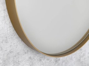 Sapho, PUNO zrcadlo v kovovém rámu 50x85cm, zlatá mat, ORT585