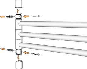Nimco Držák na ručníky otočný, 42 cm BORMO černá - BRC 11096-3-90