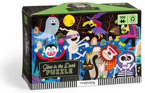 Mudpuppy Puzzle Strašidelný hrad – svítí ve tmě 100 dílků