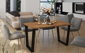 Casarredo - Komfort nábytek Jídelní stůl KAISARA 138x90 cm, černá/lancelot