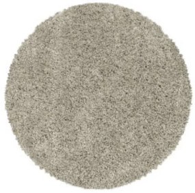 Ayyildiz koberce Kusový koberec Sydney Shaggy 3000 natur kruh - 200x200 (průměr) kruh cm