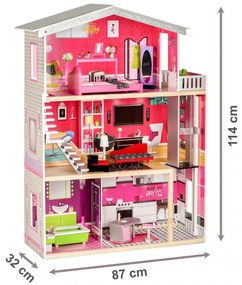 Dřevěný domek pro panenky Rezidence Malibu Eco Toys