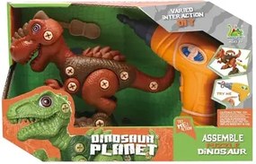 MaDe 10389 Dinosaurus ke šroubování, na baterie / 17 cm / od 3 let