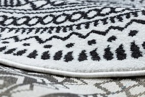 Dywany Łuszczów Kusový koberec Napkin grey kruh - 140x140 (průměr) kruh cm