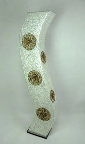 Stojací  lampa SIRIUS , bílá, 150 cm, ruční práce