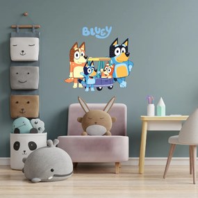 Textilní samolepka na zeď "Bluey"