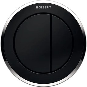 Geberit Typ 10 splachovací tlačítko pro WC lesklý chrom-černá 116.057.KM.1
