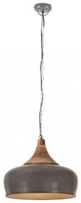Závěsná lampa šedá / mangovníkové dřevo Dekorhome 45 cm