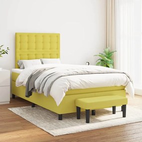 vidaXL Box spring postel s matrací 120x200 cm textil [3136906] Barva: světle šedá