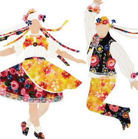 Vendula Frydrychová | Folklor Rám: Černý, Velikost: 60 x 40 cm