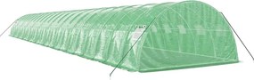 Skleník s ocelovým rámem zelený 88 m² 22 x 4 x 2 m 3188070