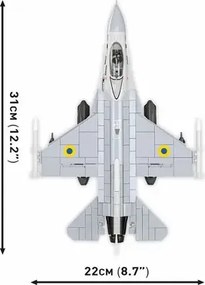 COBI 5893 Armed Forces F-16 AM Fighting Falcon / 500 kostek / 1 figurk