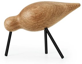 Normann Copenhagen Dřevěný ptáček Shorebird, střední, přírodní