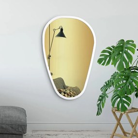 Zrcadlo Stanel White - gold glass Rozměr: 71 x 111 cm