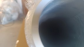 Vysoká váza VERTIGA, sklolaminát, výška 80 cm, bílý mat, outlet