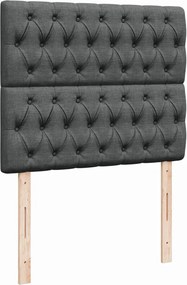 Box spring postel s matrací tmavě šedá 120x190 cm textil 3291615